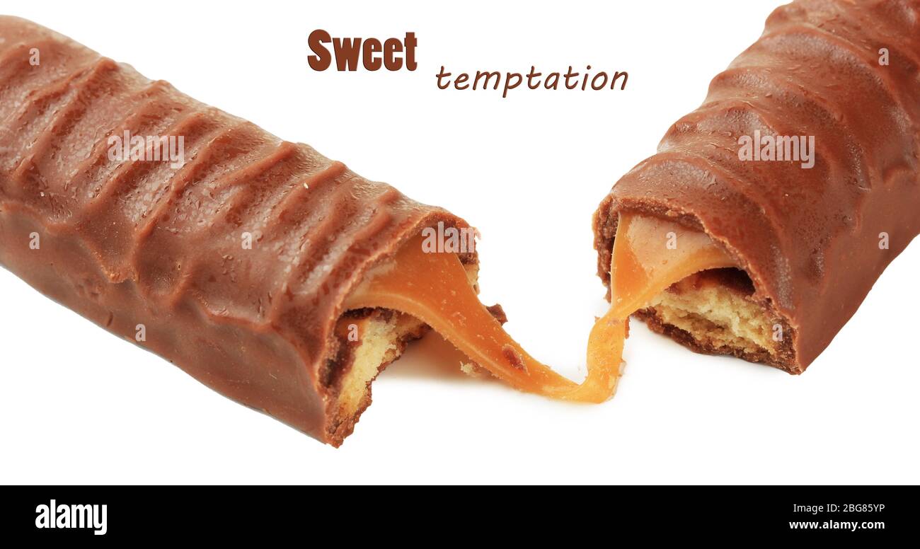 Two broken chocolate bars hi-res stock photography and images - Alamy