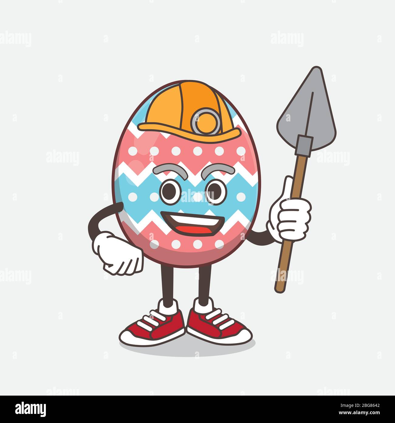 Illustration of Easter Egg Mascot Vector Character with Pose Stock ...