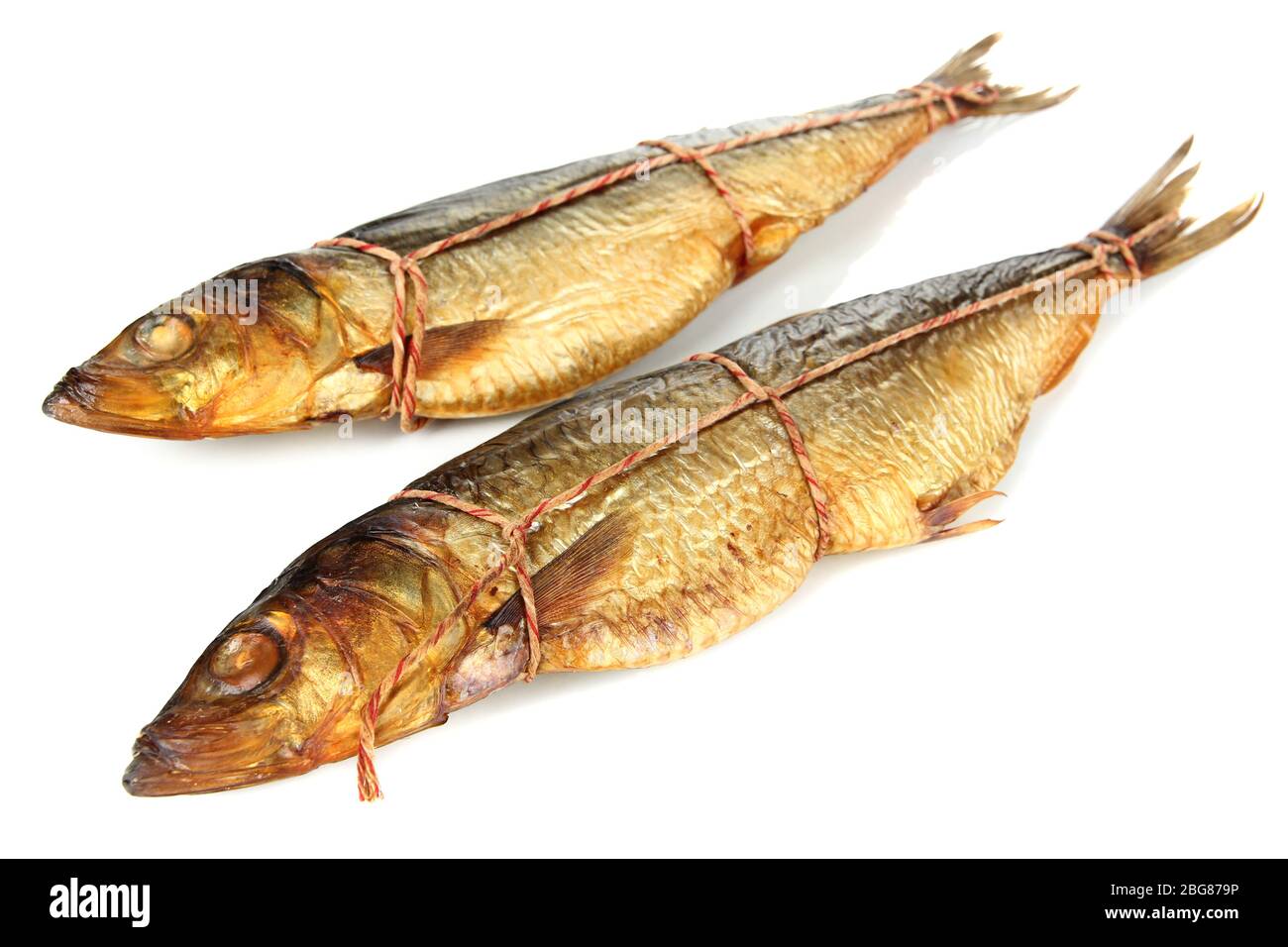 Smoked fish isolated on white Stock Photo - Alamy