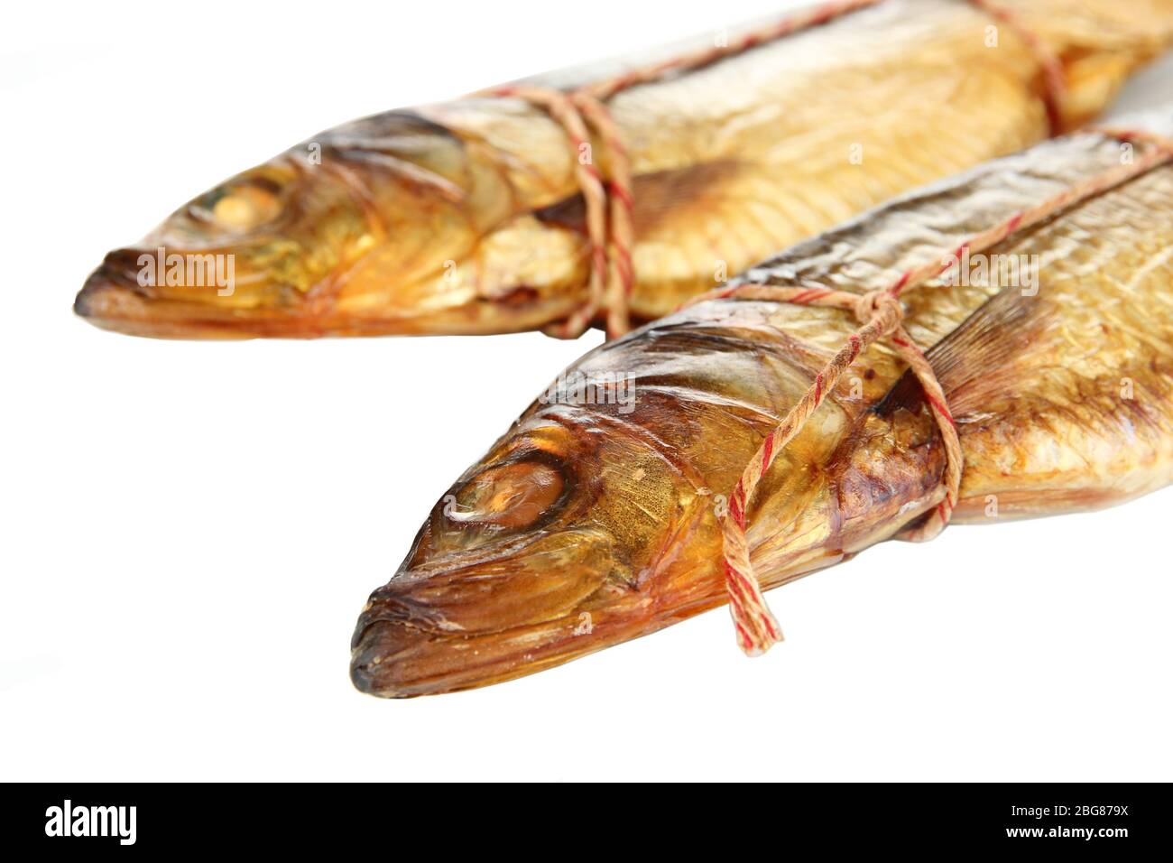 Smoked fish isolated on white Stock Photo - Alamy