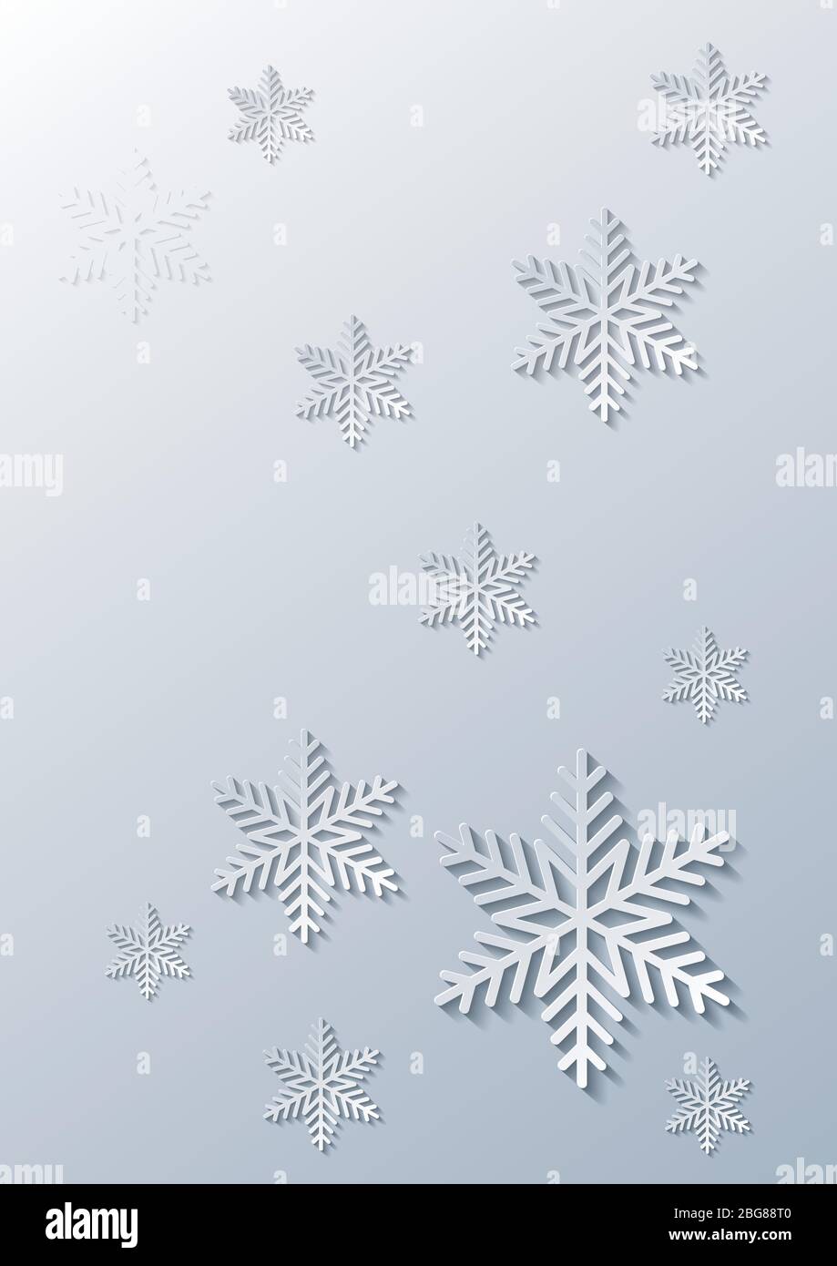 Snowflakes background in paper effect Stock Vector Image & Art - Alamy