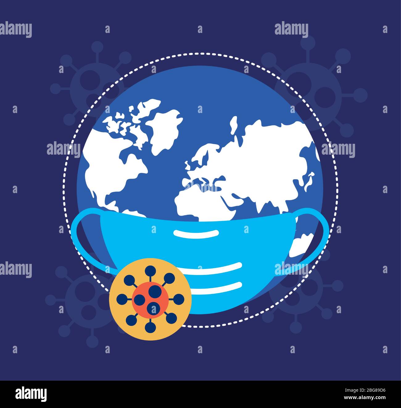 covid19 pandemic poster with earth planet Stock Vector Image & Art - Alamy