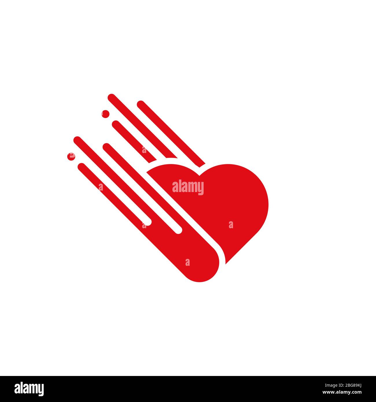 winged heart logos, illustration of shipping business logo, beautiful ...