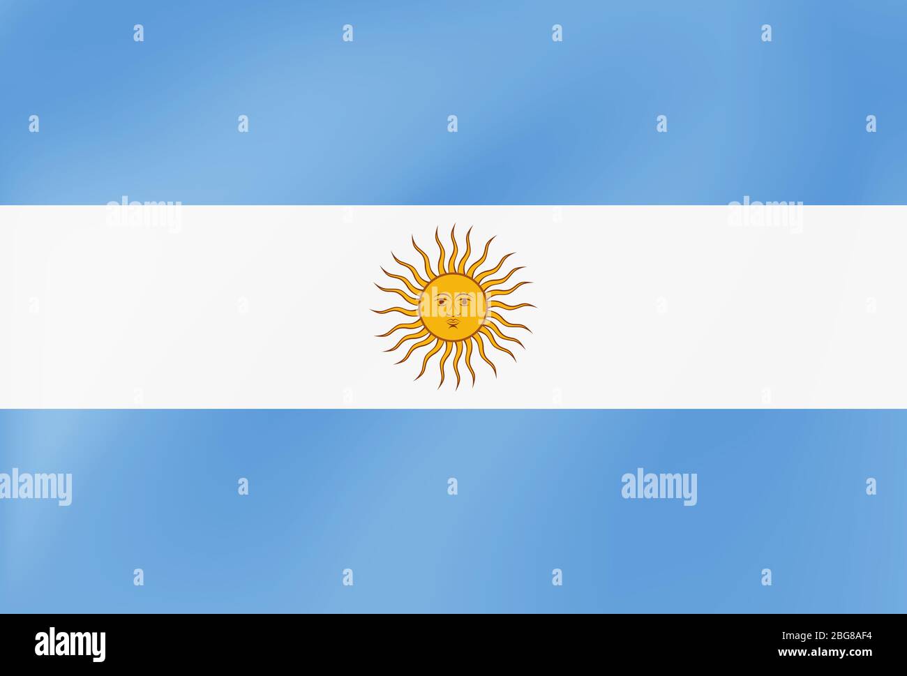 Argentina national flag with wavy silk texture. Close up Official ...