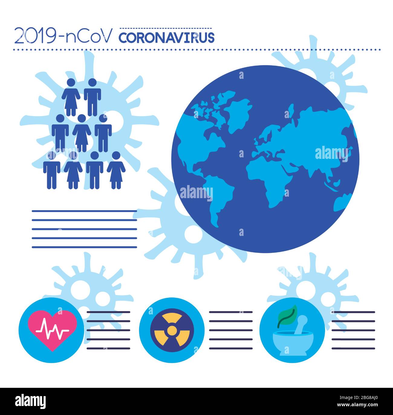 covid19 pandemic infographics with earth planet Stock Vector Image ...