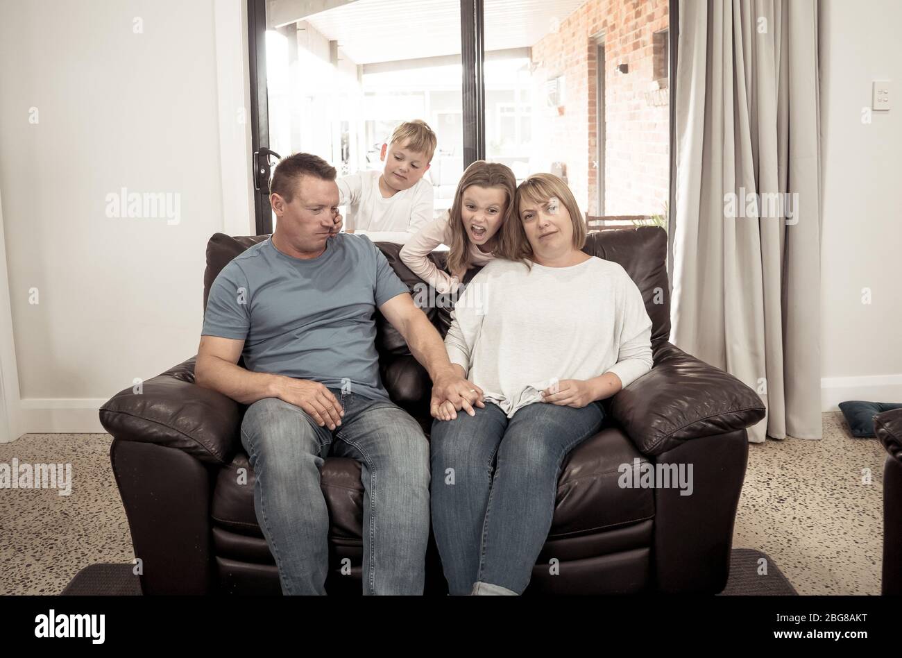 COVID-19 Isolation and mental health. Stressed out parents struggling ...