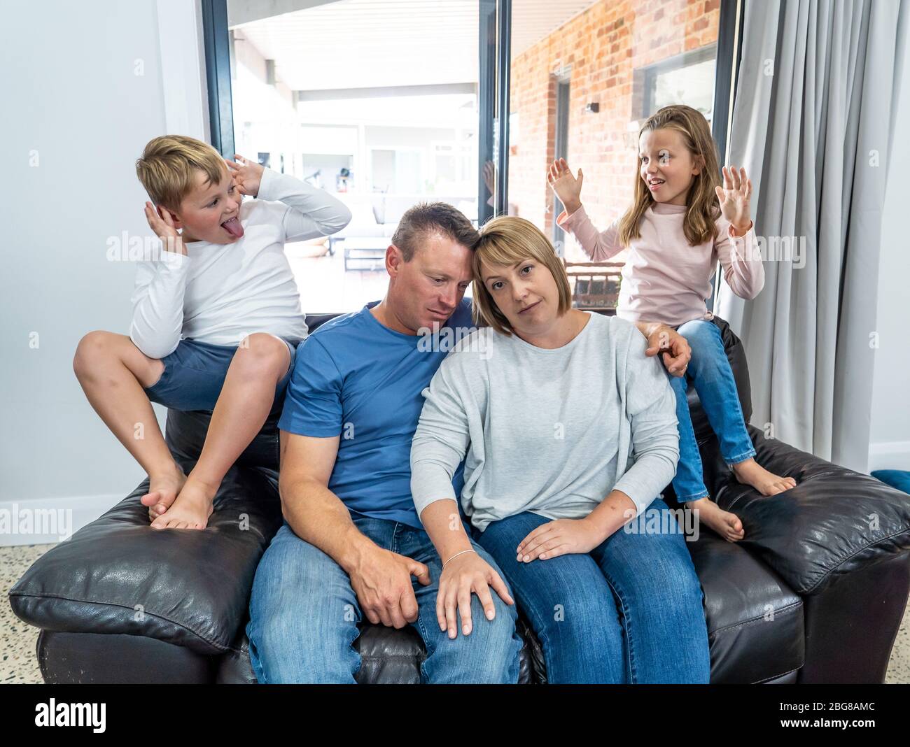 COVID-19 Isolation and mental health. Stressed out parents struggling ...