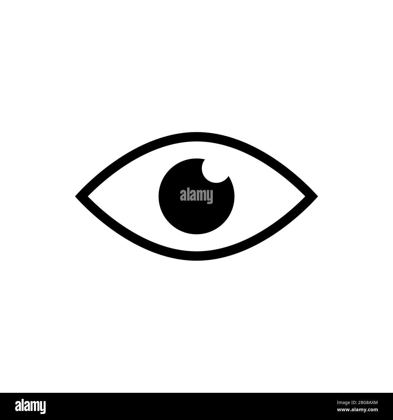 Eye vector icon. Open eye icon vector illustration isolated Stock ...