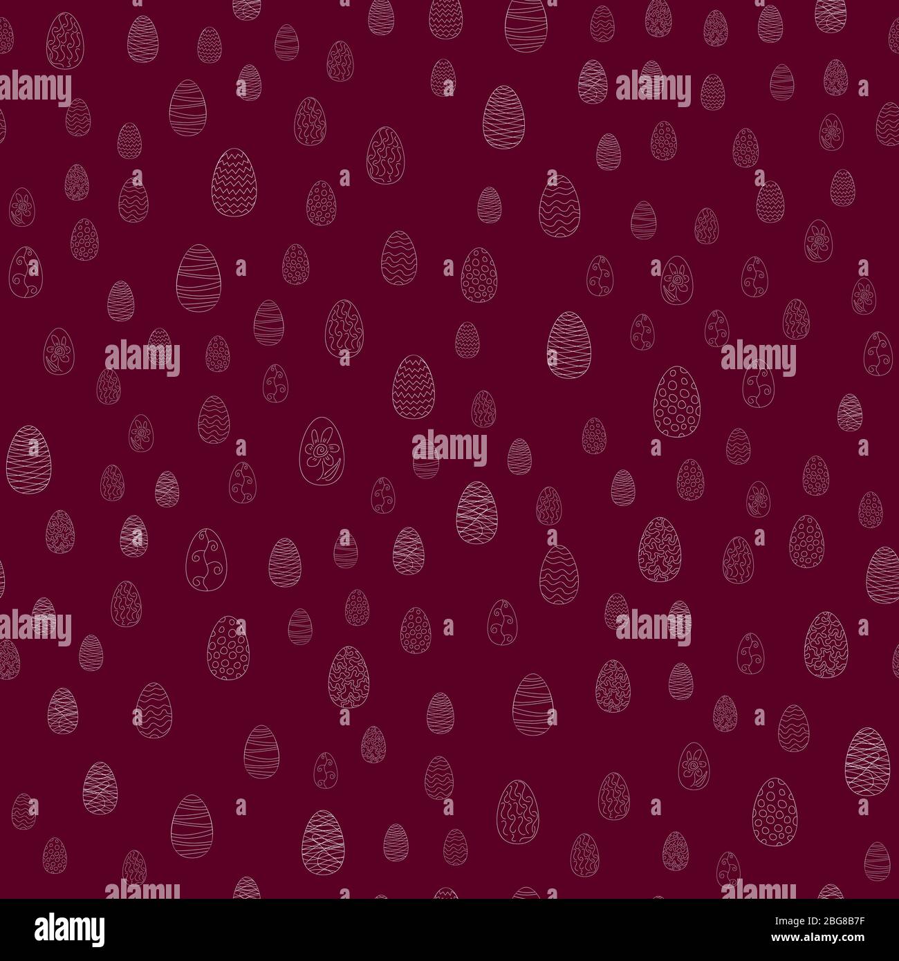 doodle vector easter eggs chaotic seamless pattern - purple Stock Vector Image & Art - Alamy