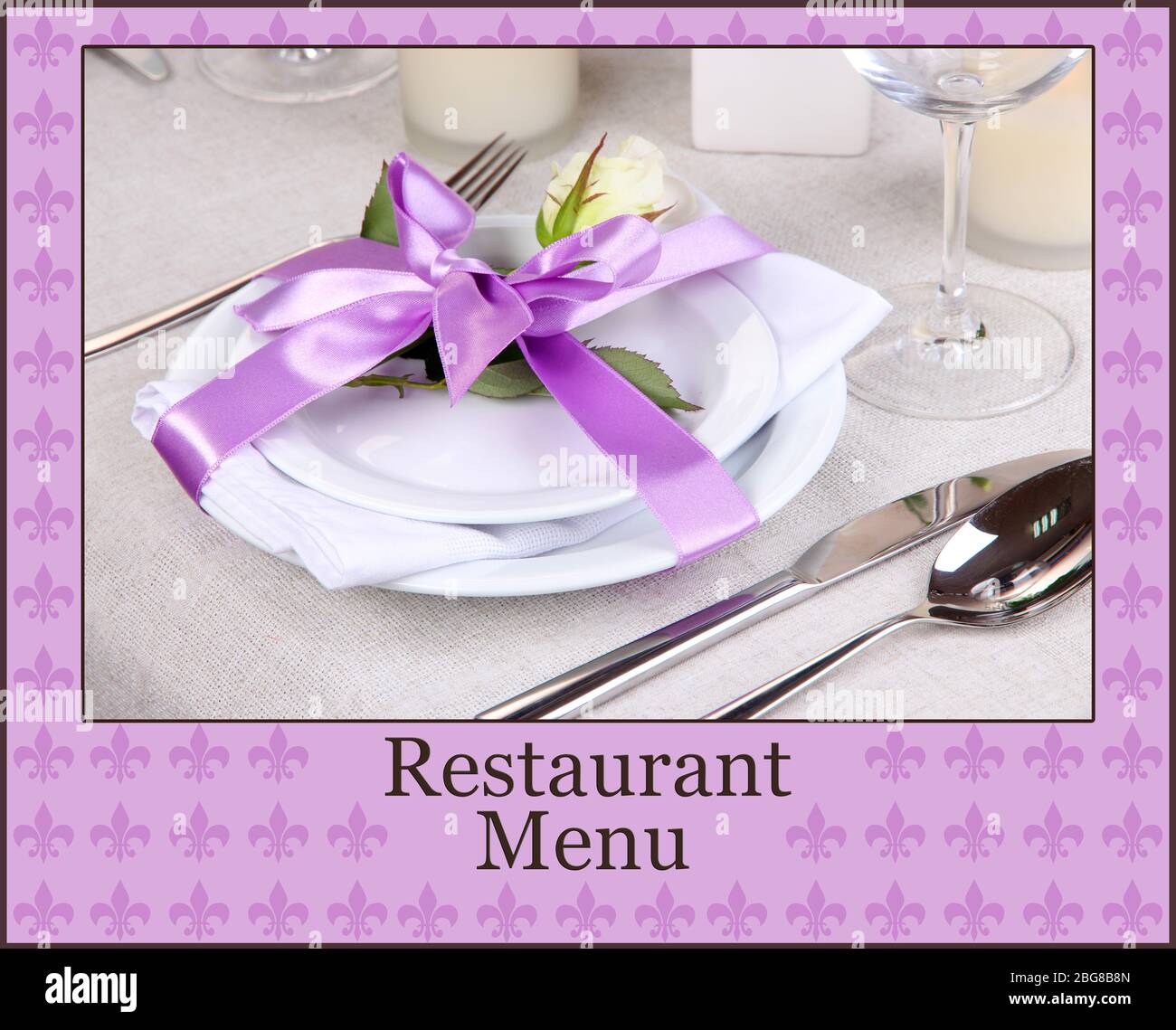 Table arrangement in restaurant Stock Photo - Alamy