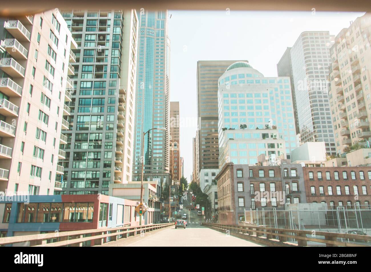 Driving into Seattle Washington Stock Photo - Alamy