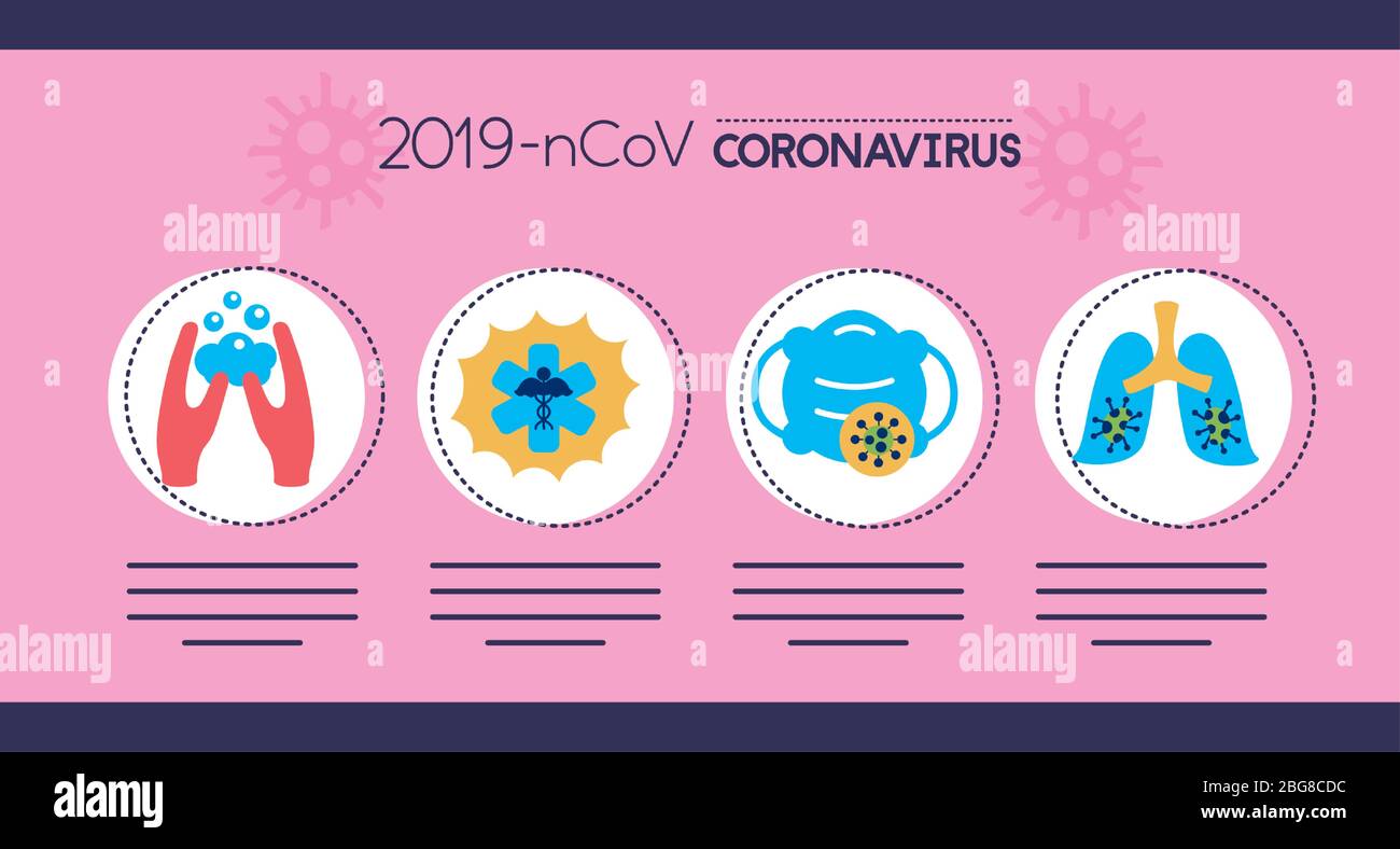 covid19 pandemic infographics with set icons Stock Vector Image & Art ...