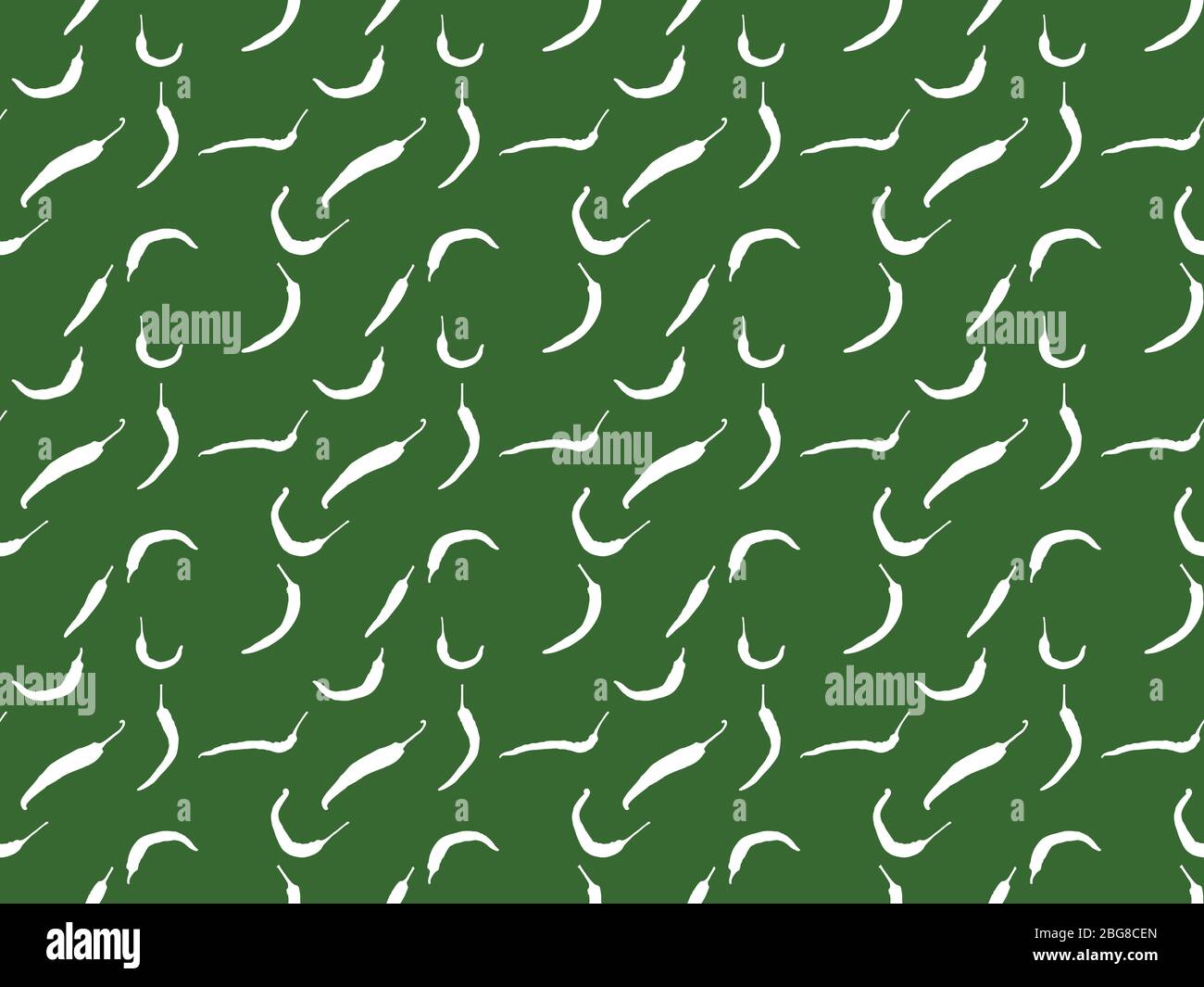 Seamless graphic design of endless repeated pattern of white spicy ...