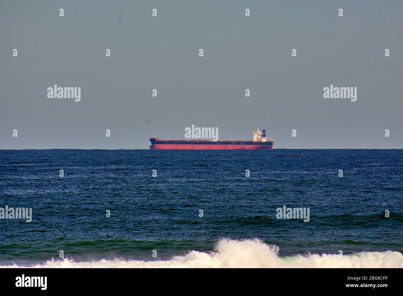 Seascape with ship Stock Photo - Alamy
