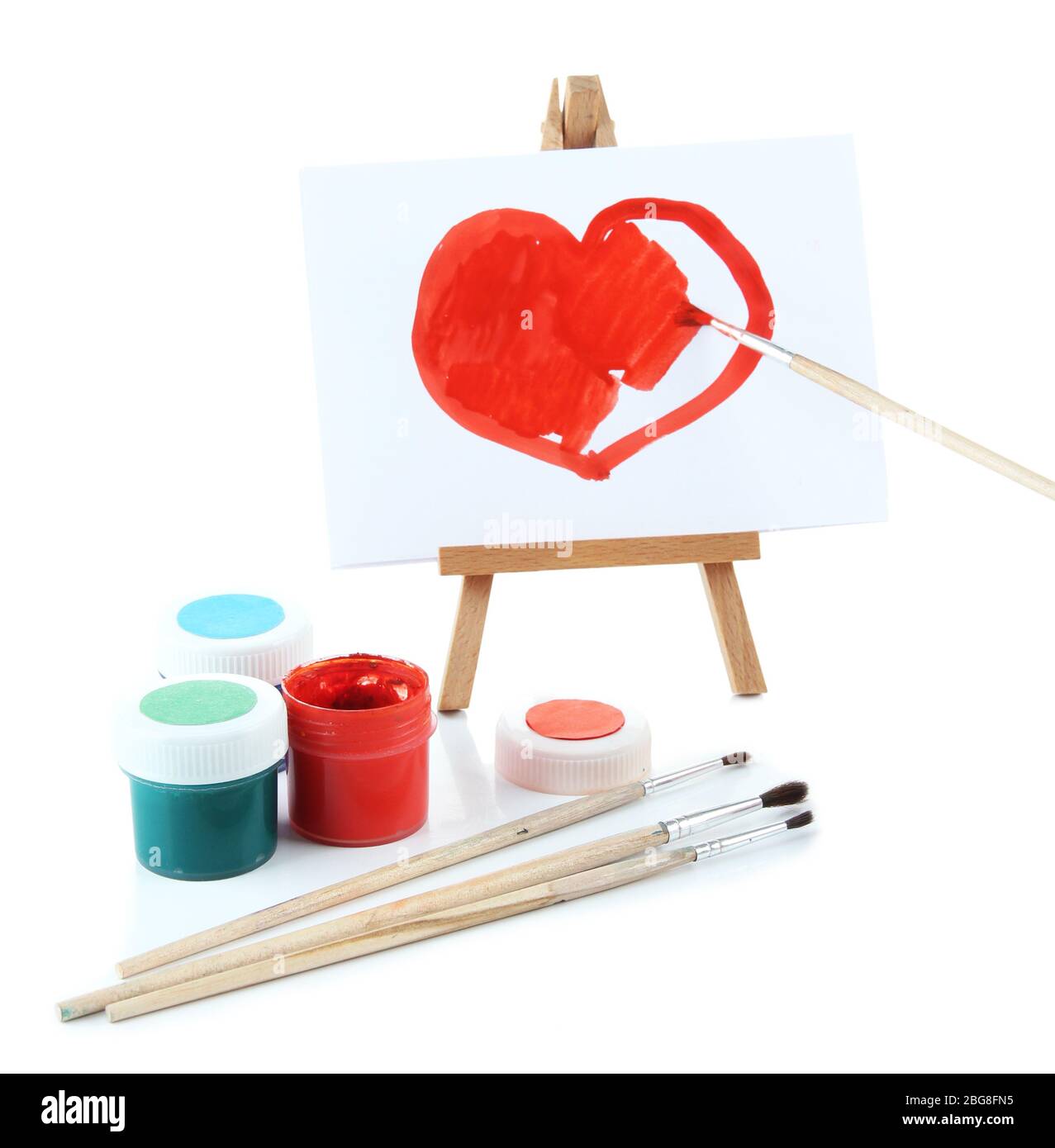 Easel canvas art supplies Cut Out Stock Images & Pictures - Alamy