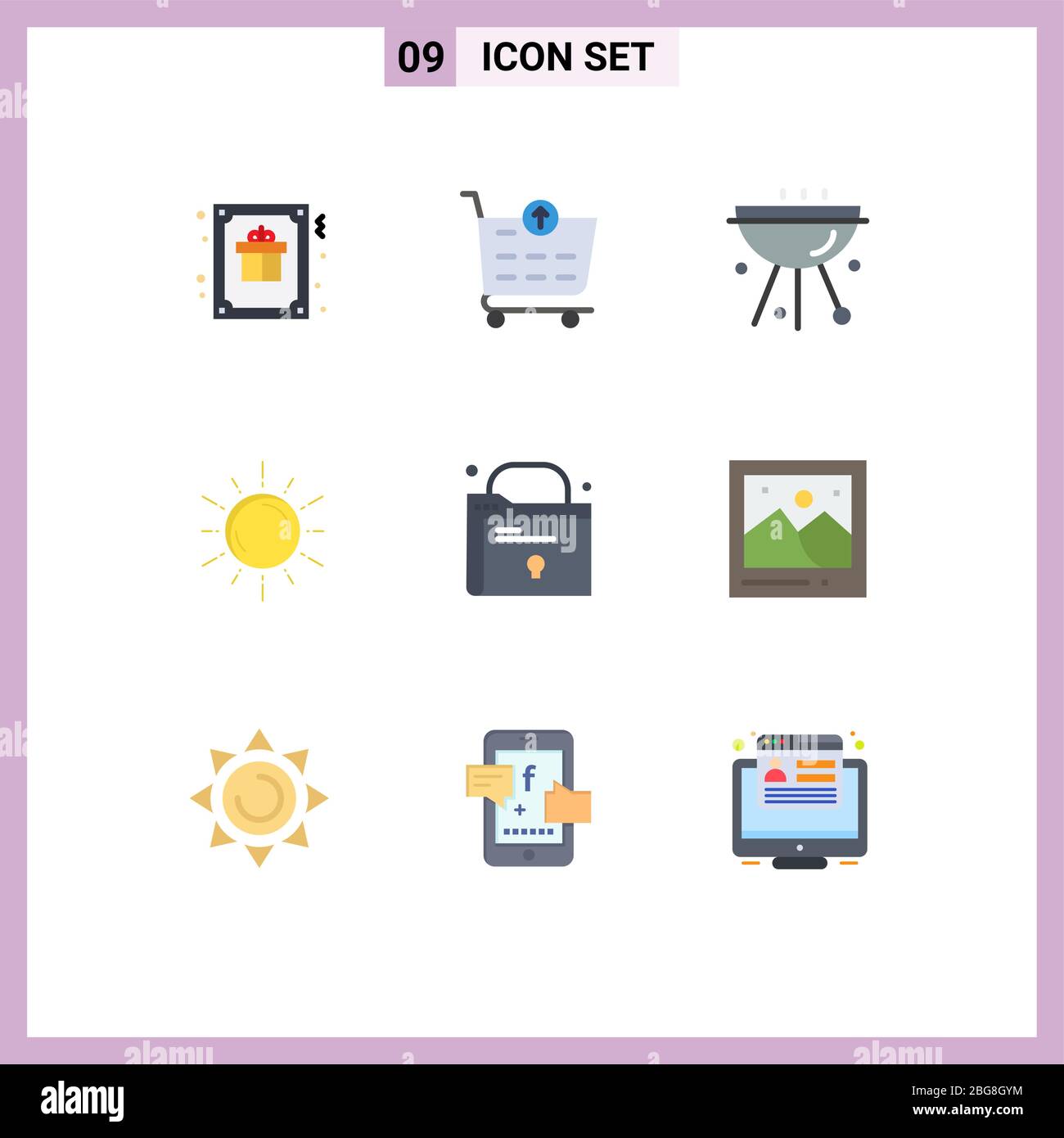 Barbecue weather at the beach Stock Vector Images - Alamy