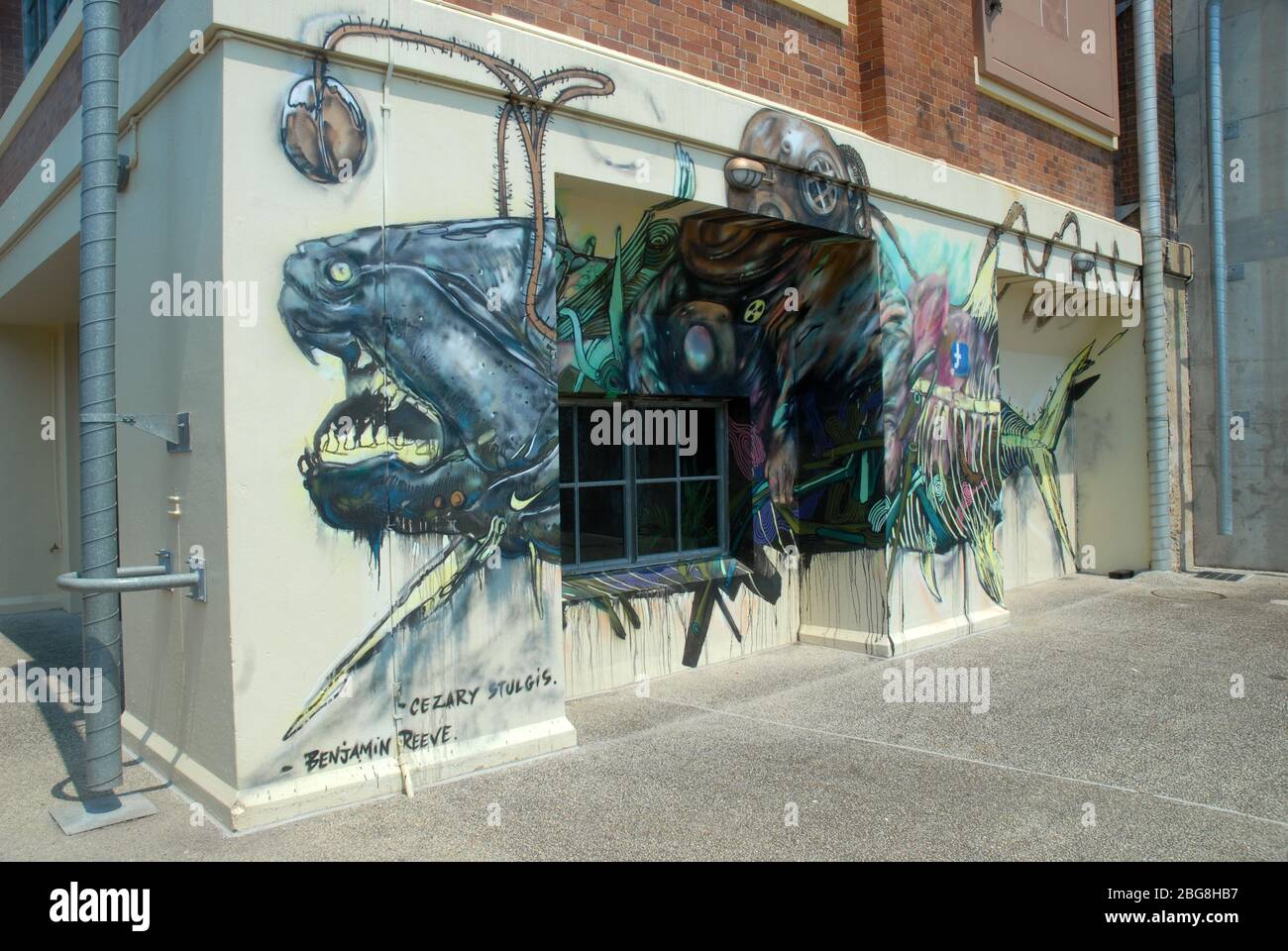 Graffiti and Painted Murals, Brisbane Powerhouse, New Farm, Brisbane ...