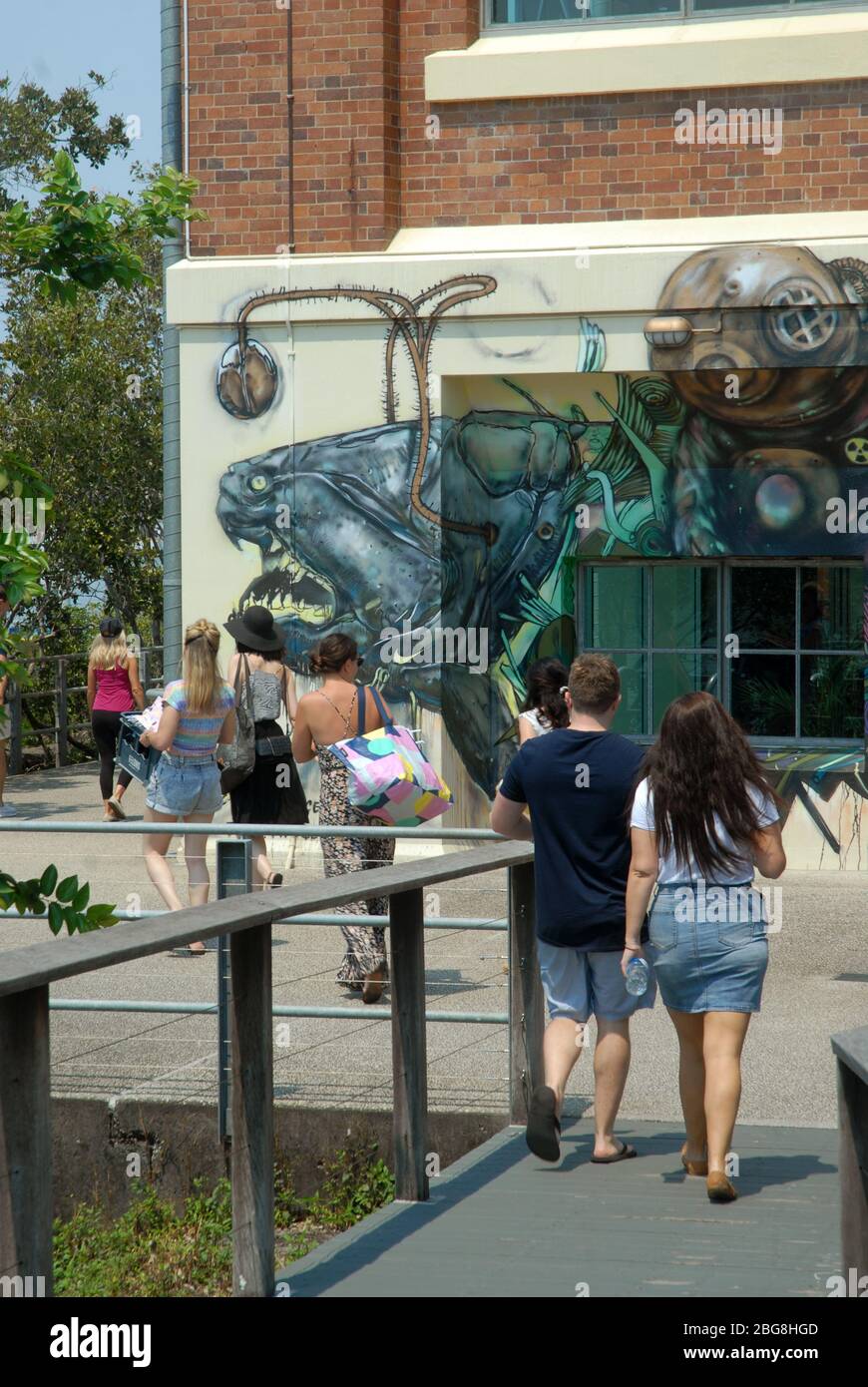 Graffiti and Painted Murals, Brisbane Powerhouse, New Farm, Brisbane ...