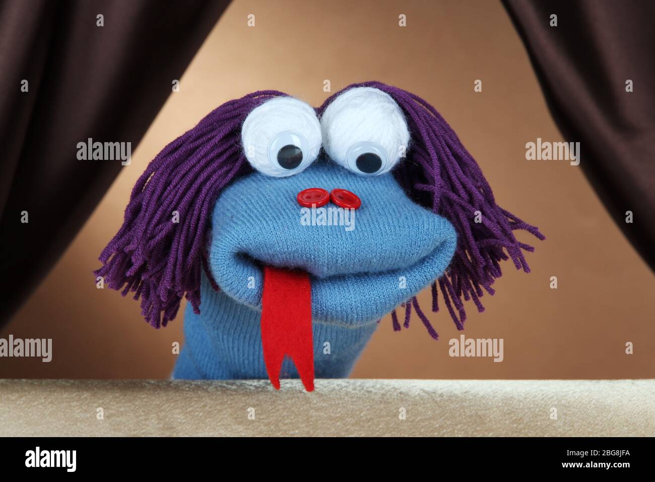 Hand puppet homemade theatre hi-res stock photography and images - Alamy
