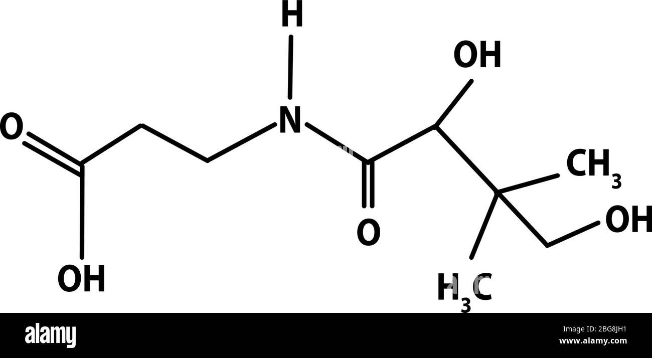 Vitamin B5 Structure