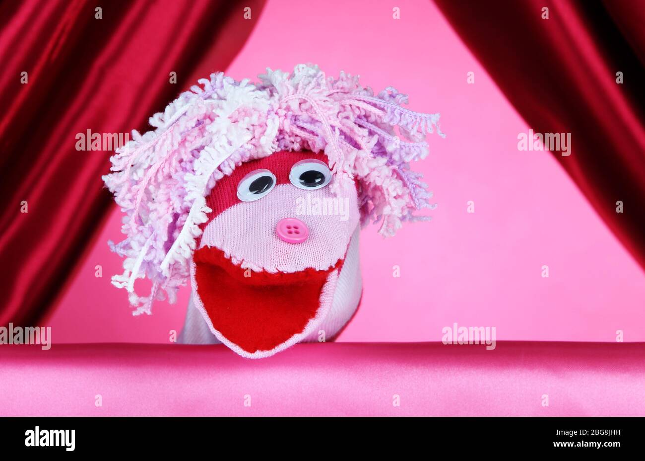 Hand puppet homemade theatre hi-res stock photography and images - Alamy
