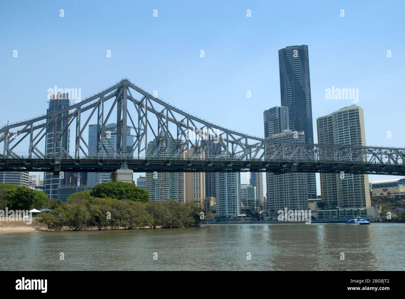 The Story Bridge, Brisbane River, Brisbane, Queensland Australia Stock ...