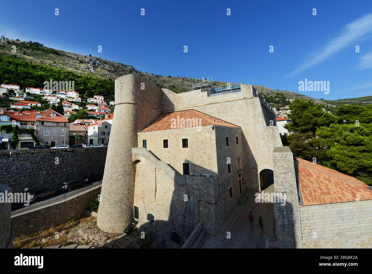 Tvrdava Revelin ( Revelin Fortress ) in Dubrovnik, Croatia Stock Photo ...