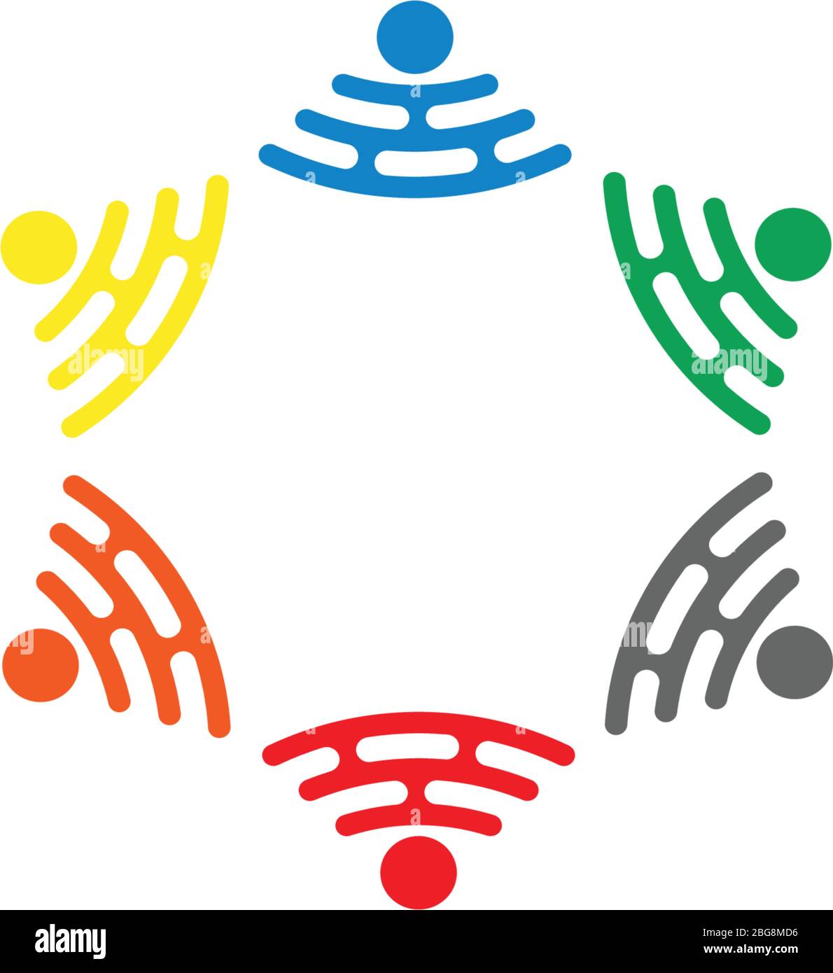 Community, network and social logo design template vector Stock Vector ...