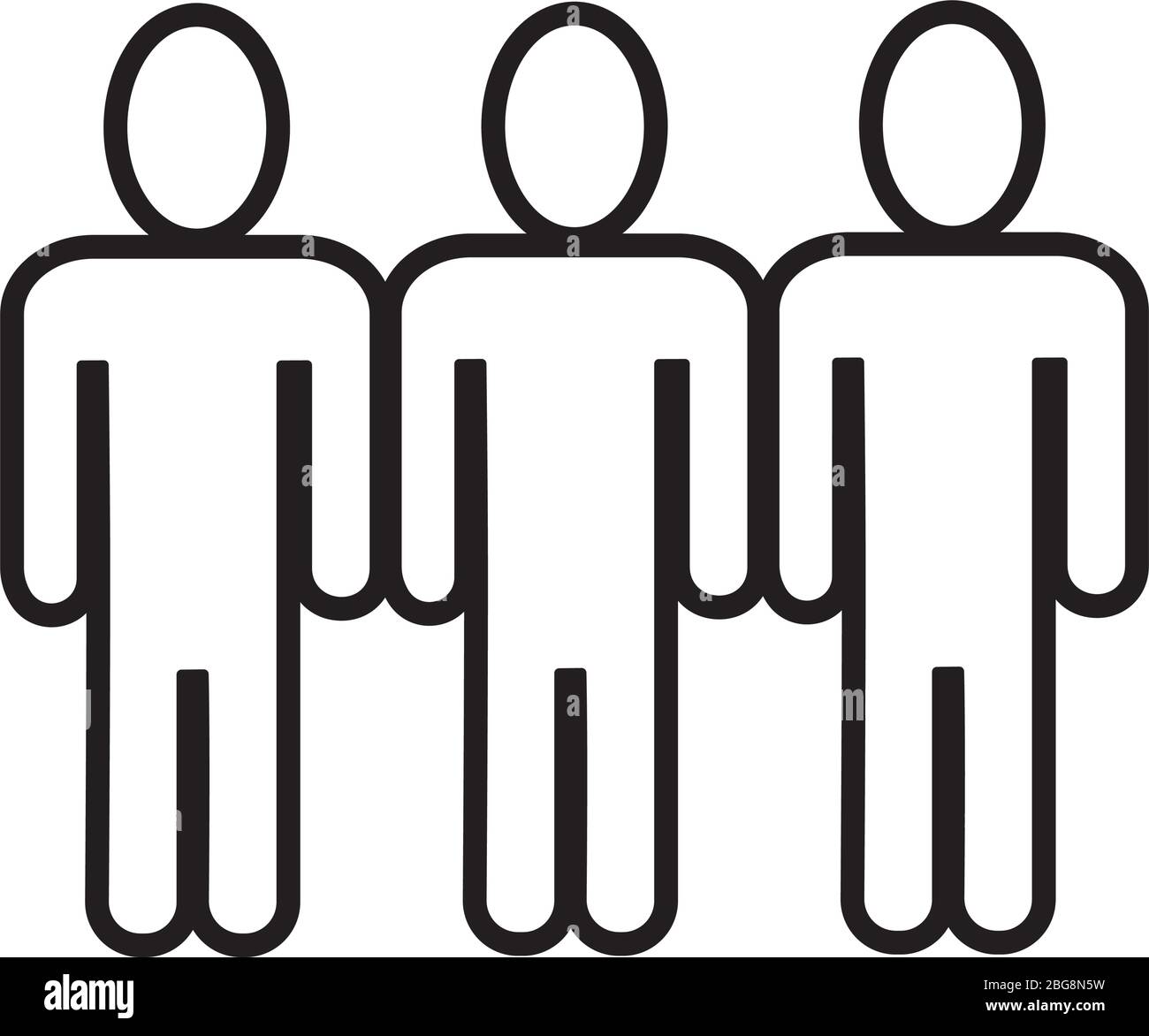 group of figures humans line style Stock Vector Image & Art - Alamy