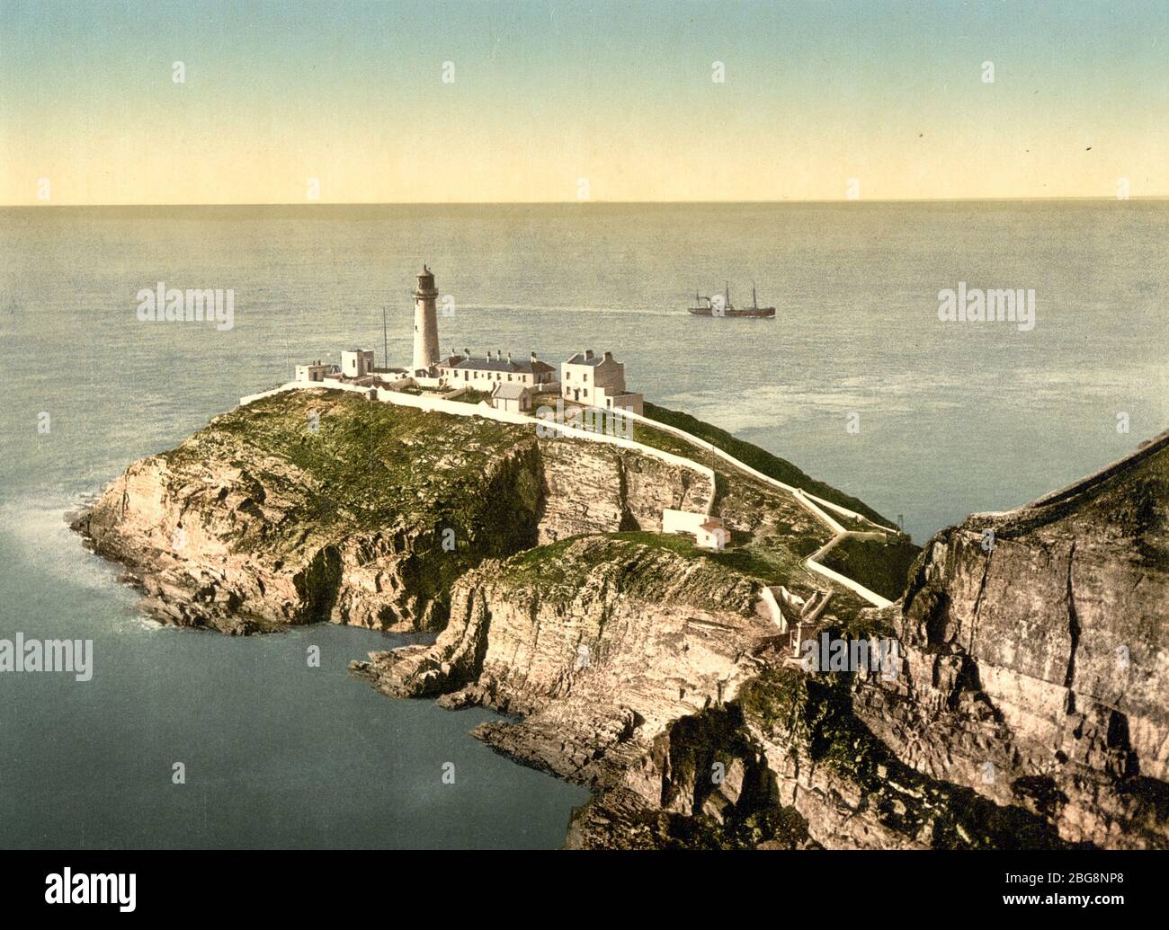 South Stack Lighthouse, Holyhead, Wales, circa 1900 Stock Photo - Alamy