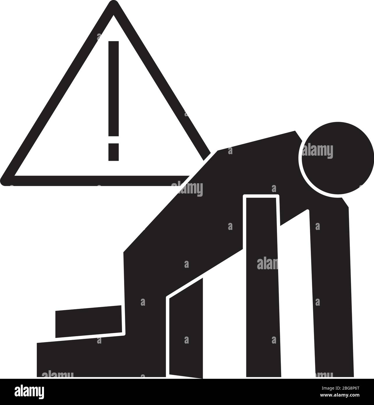 human figure Fainting health pictogram silhouette style Stock Vector ...
