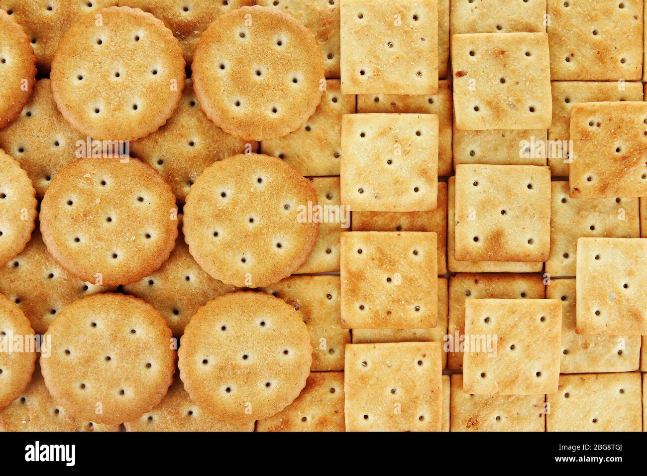 Delicious crackers close up Stock Photo - Alamy