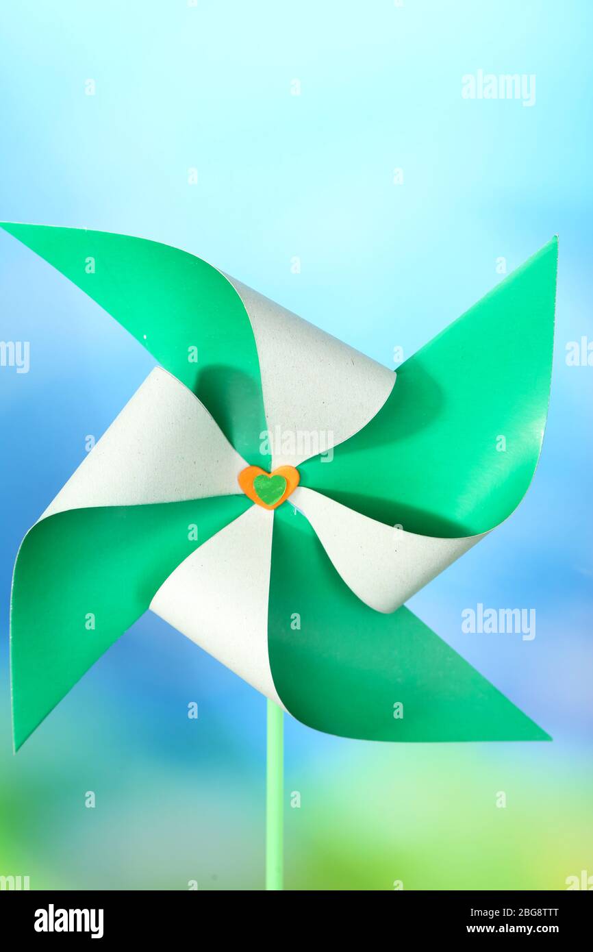 Air mill on nature background Stock Photo - Alamy