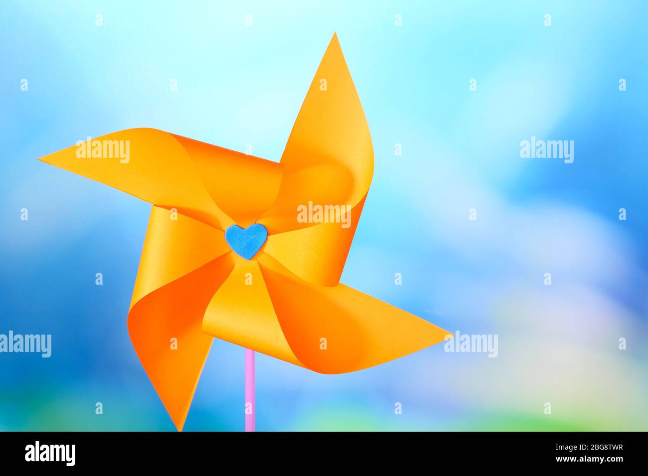 Air mill on nature background Stock Photo - Alamy