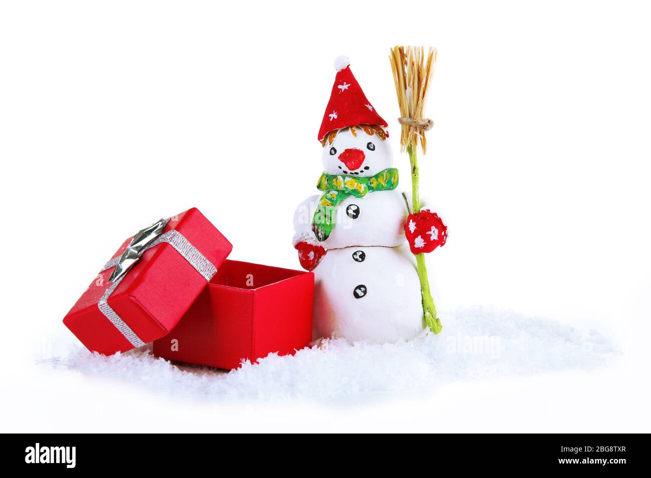 Funny snowmen gift happy snow Cut Out Stock Images & Pictures - Alamy