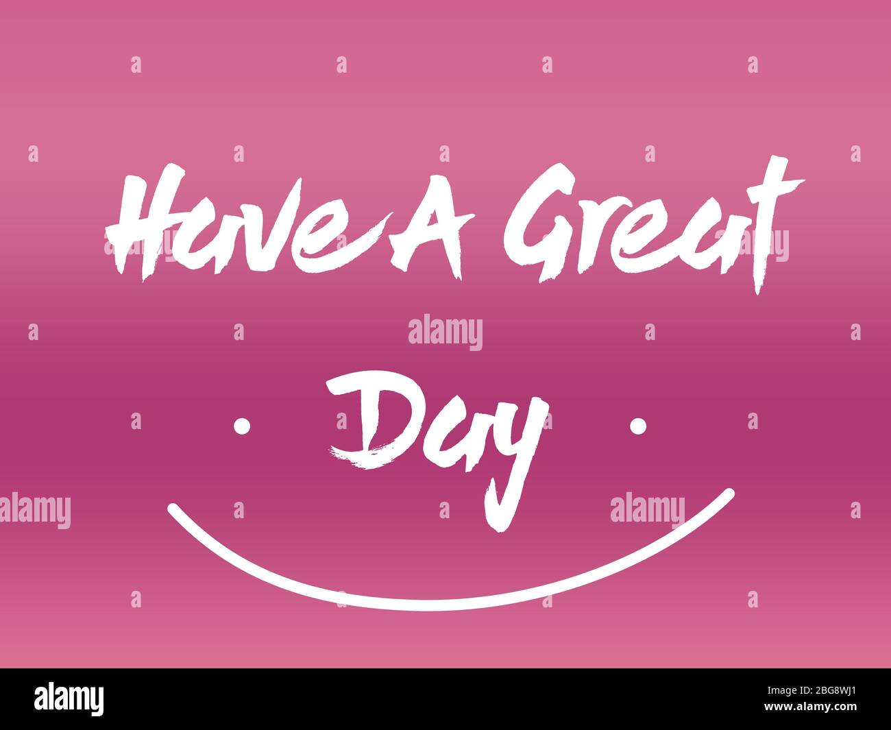 A simple and creative illustration of Have a great day text on a pink ...