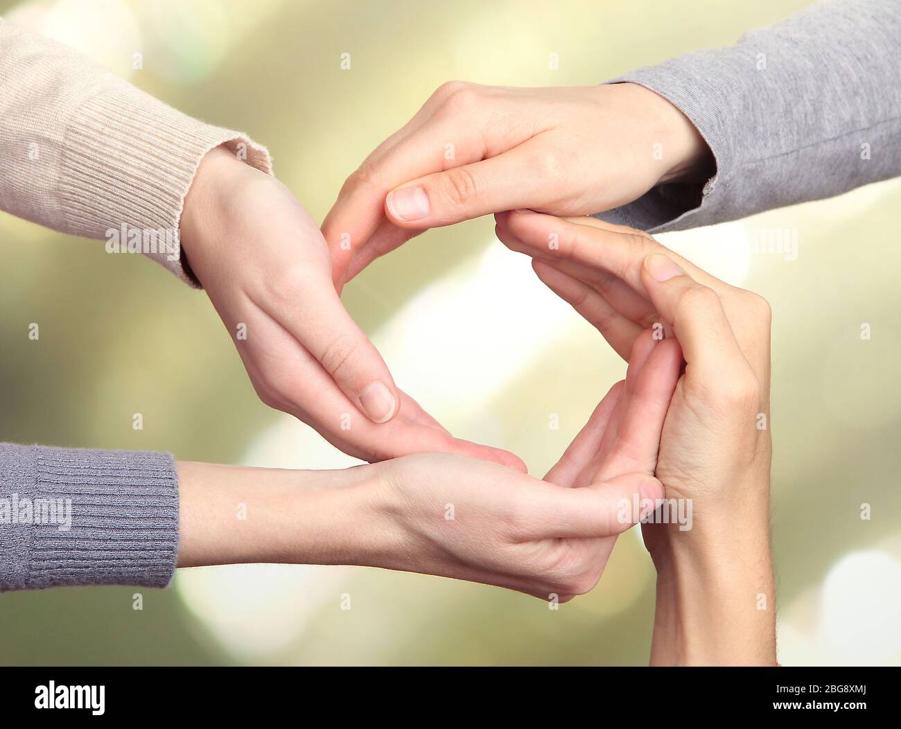 Human hands making circle on bright background Stock Photo - Alamy Human hands making circle on bright background Stock Photo - Alamy