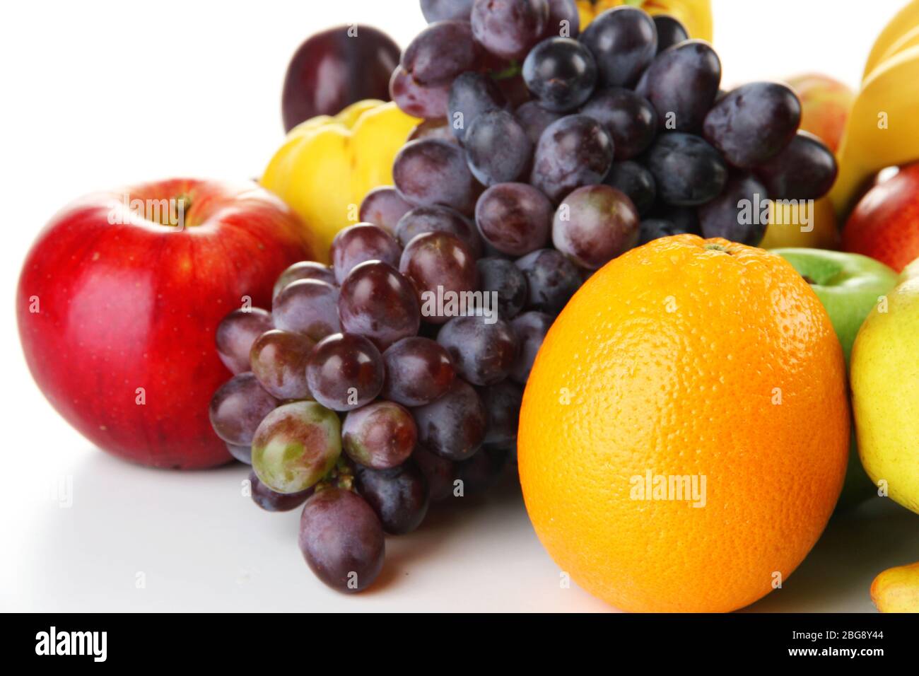 Composition of different fruits close up Stock Photo - Alamy