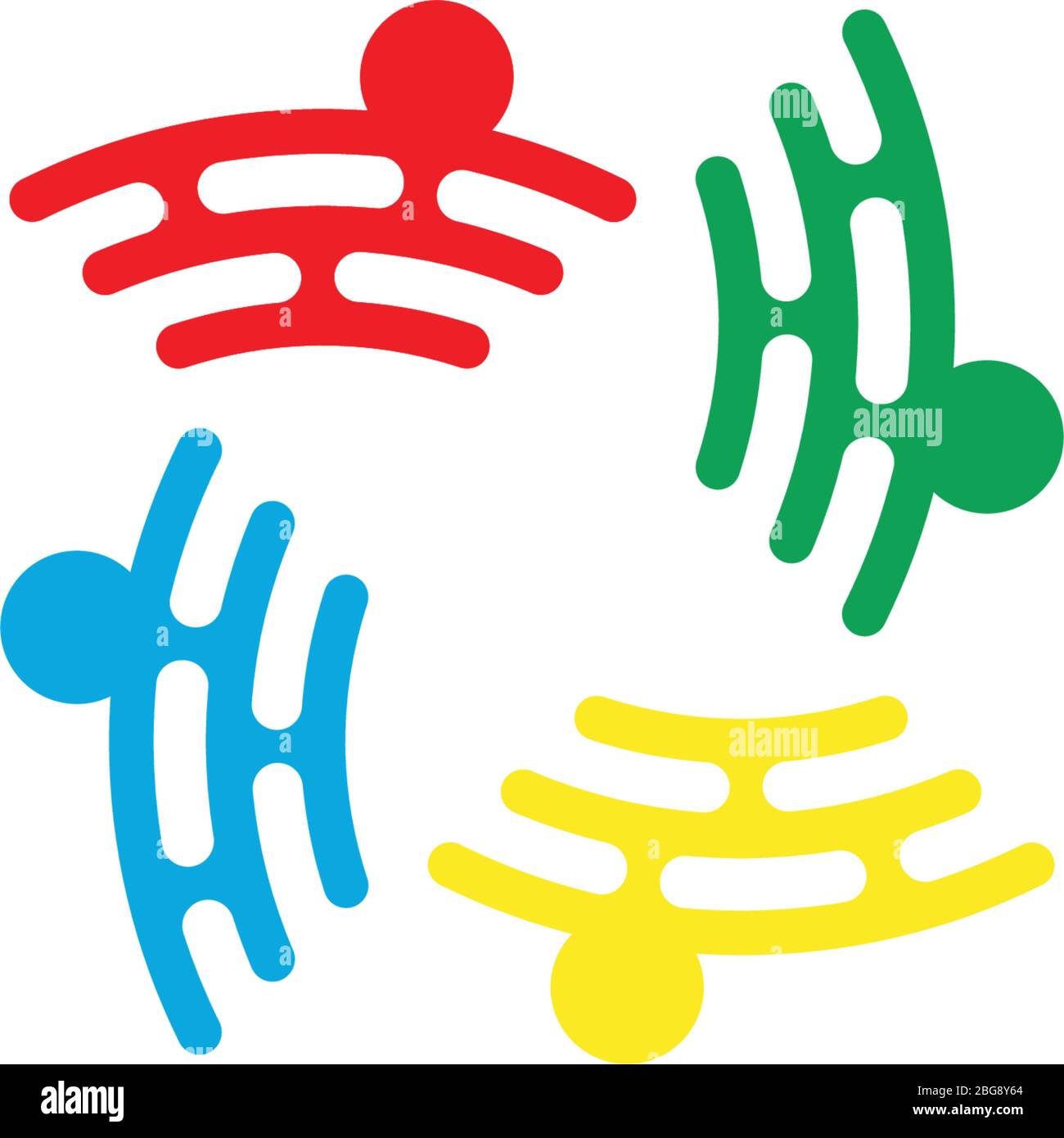 Community, network and social logo design template vector Stock Vector ...