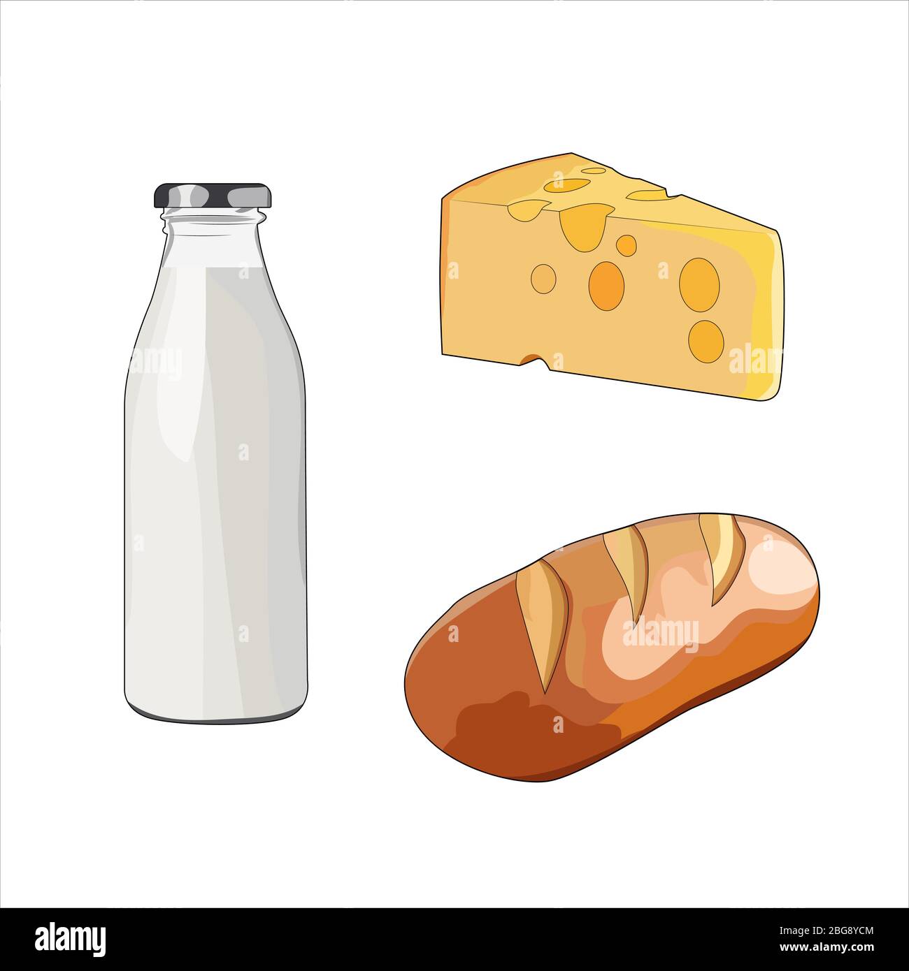 Slice fresh bakery Stock Vector Images - Alamy