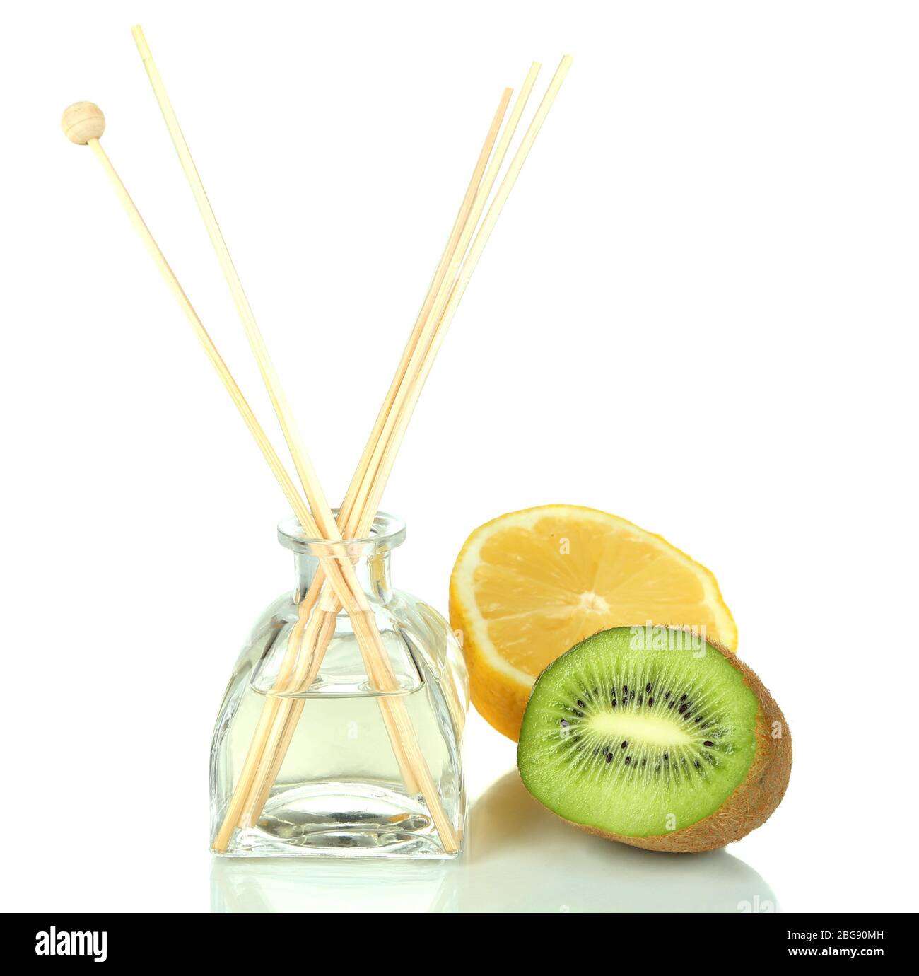 Aromatic sticks for home with fruity odor isolated on white Stock Photo ...