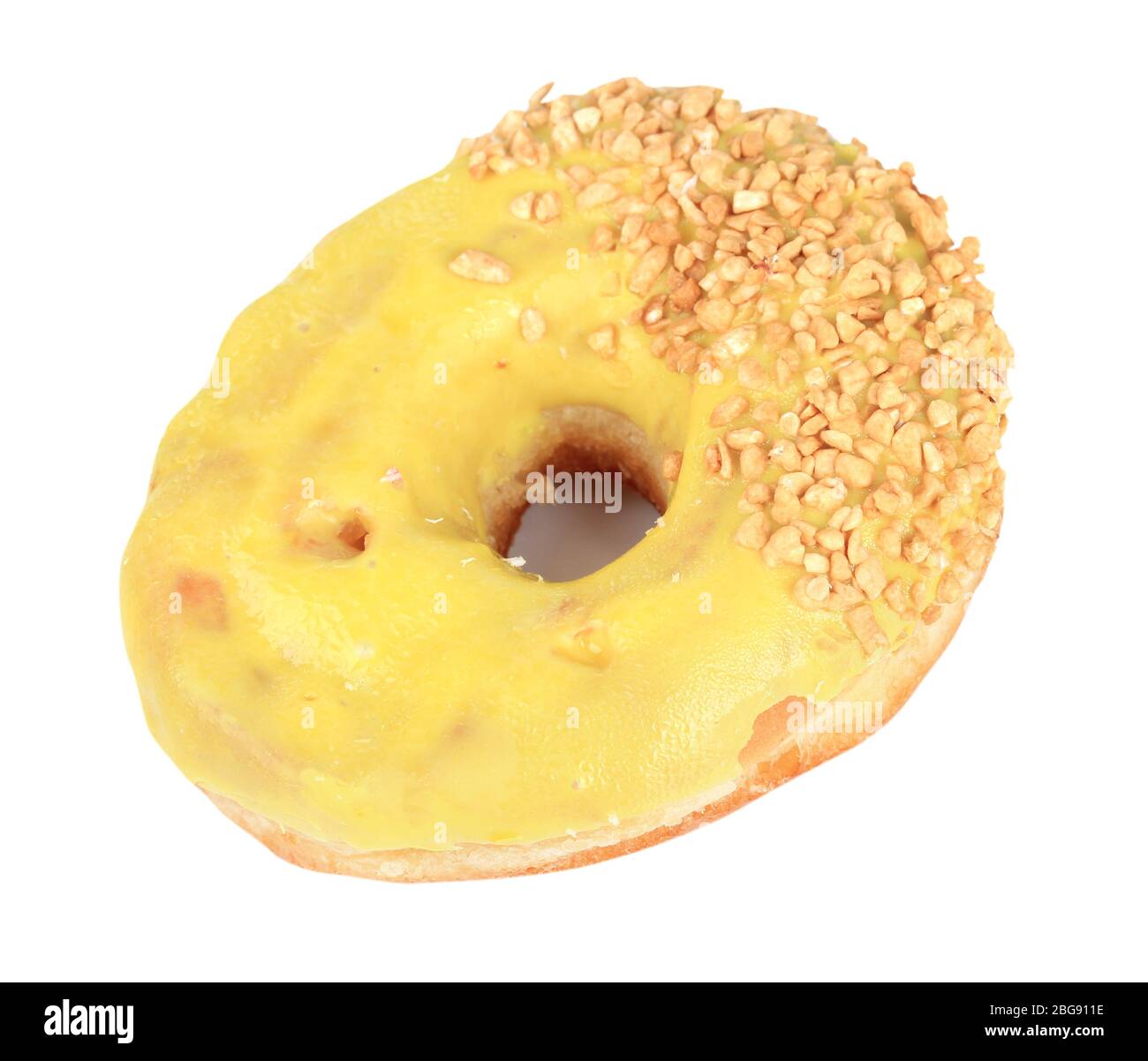 Sweet donut isolated on white Stock Photo - Alamy