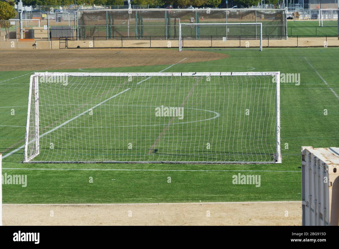 empty soccer field Stock Photo - Alamy