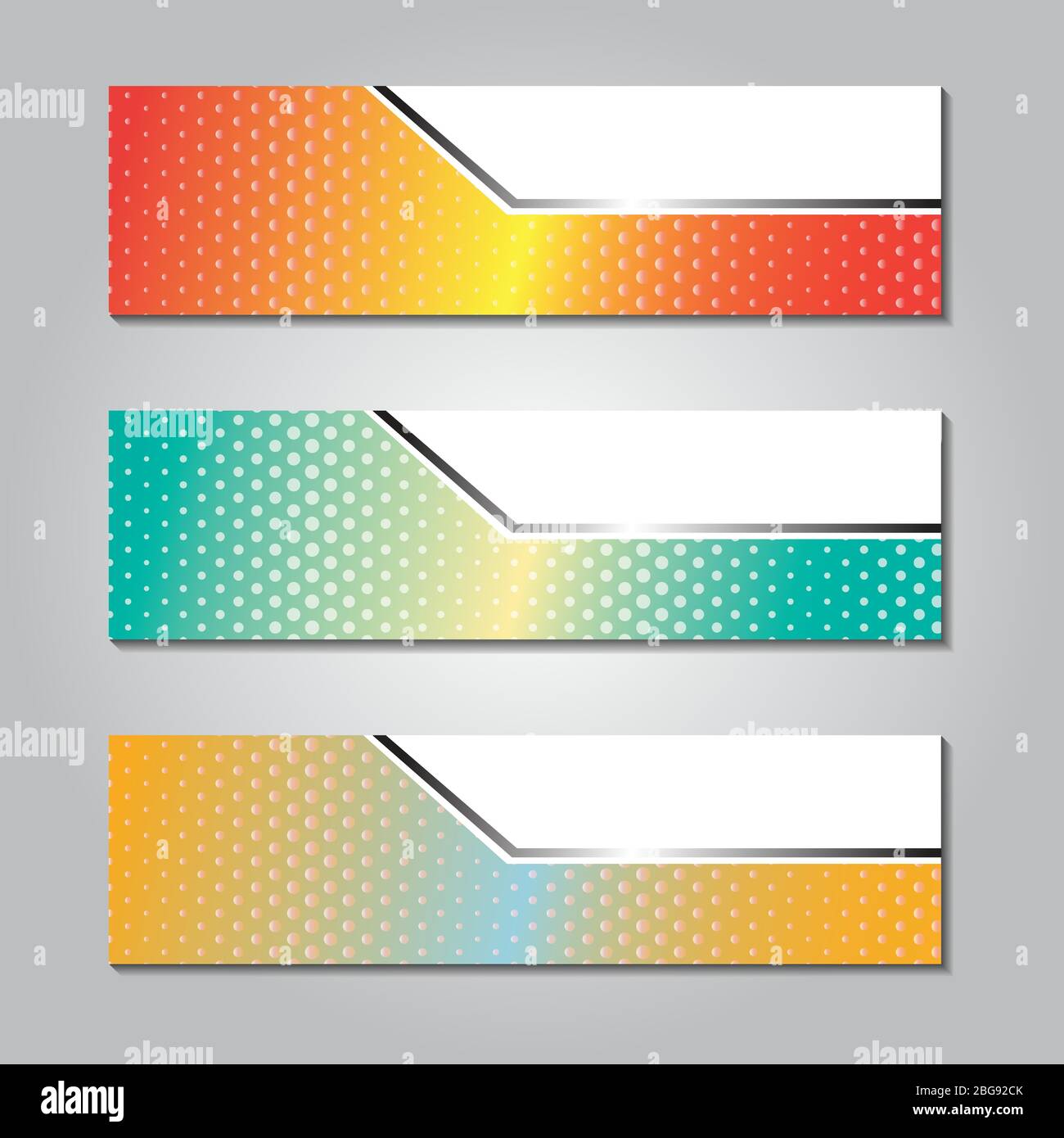 abstract design web banner. colorful gradient shape design. vector ...