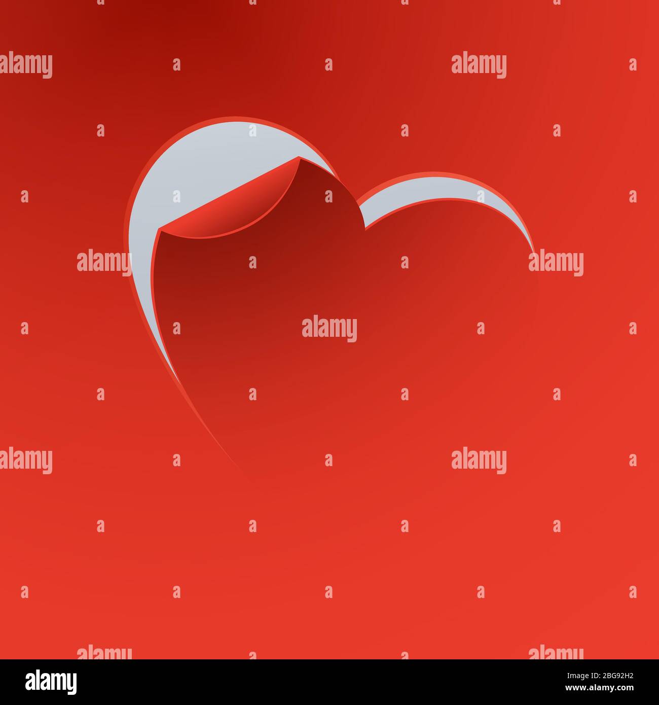 Folded paper cutout Stock Vector Images - Alamy
