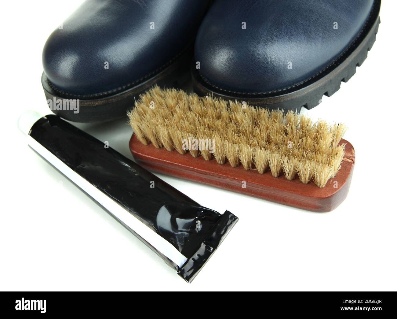 Shoe polishing close up Stock Photo - Alamy