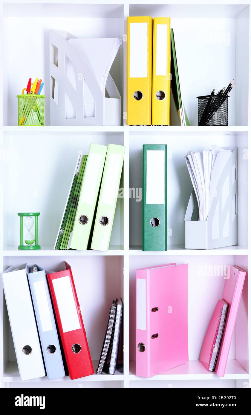 Office cabinet folders shelves hi-res stock photography and images - Alamy