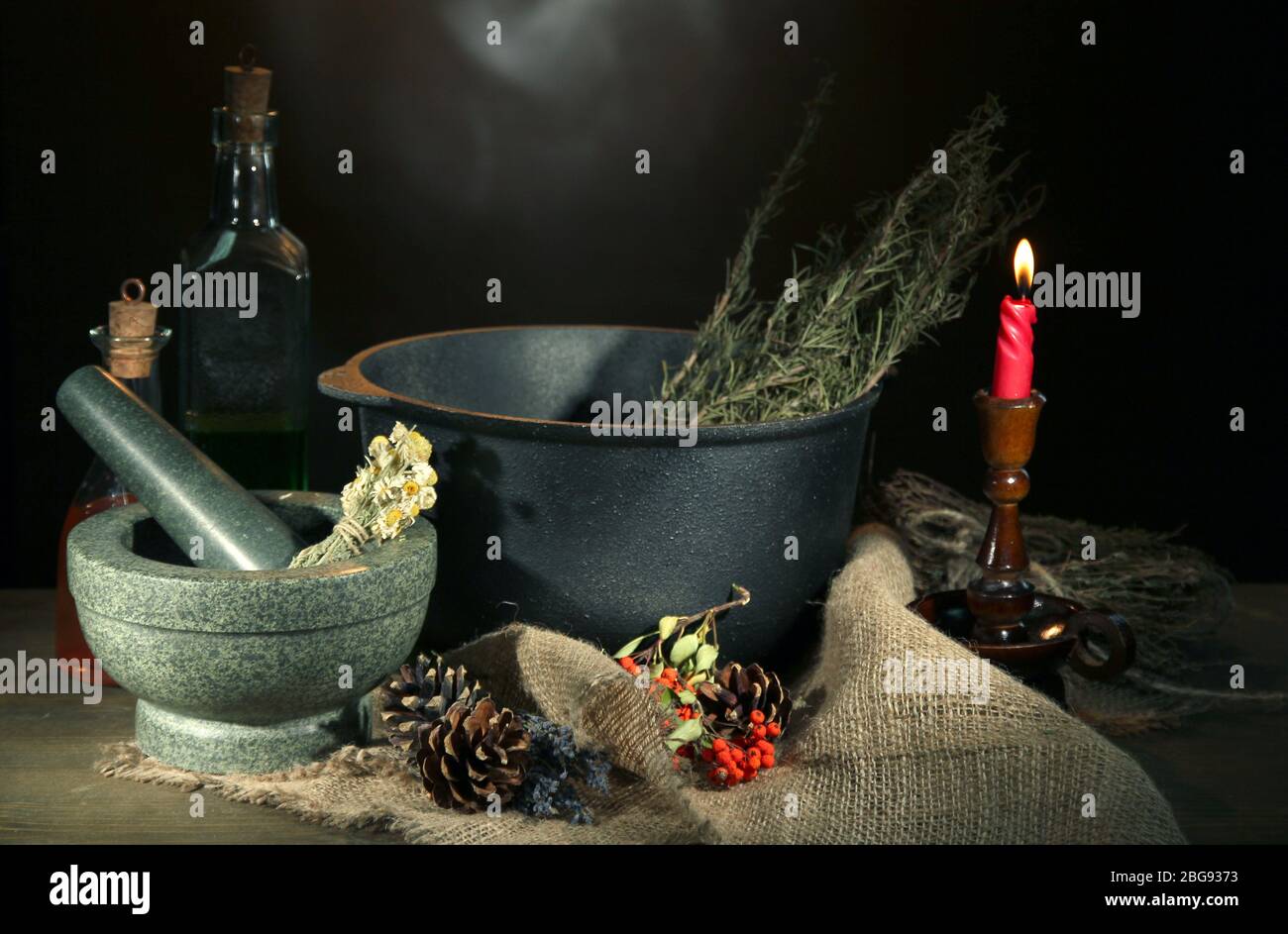 Scary Halloween laboratory Stock Photo - Alamy