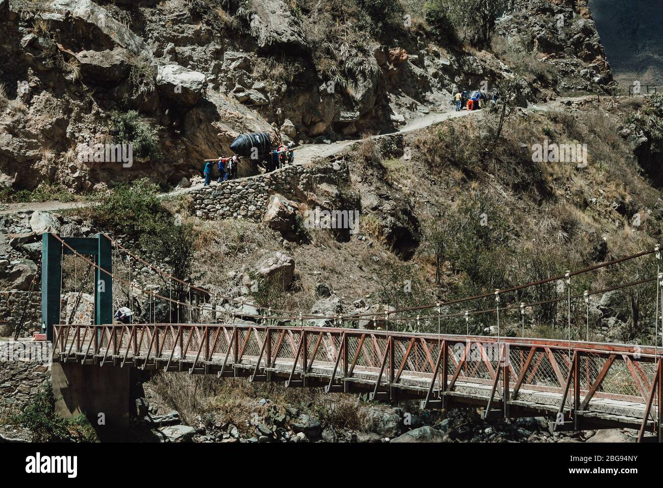 Inca bridge machu picchu peru hi-res stock photography and images - Alamy