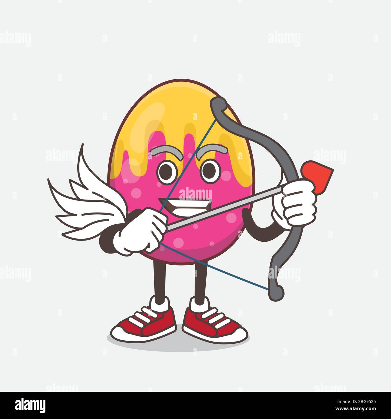 Illustration of Easter Egg Mascot Vector Character with Pose Stock ...